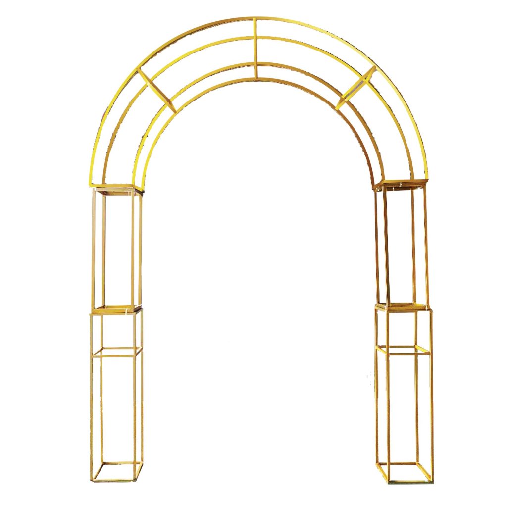 Rent Gold Curved Arch Frame Decor | Areum Event Planner Malaysia