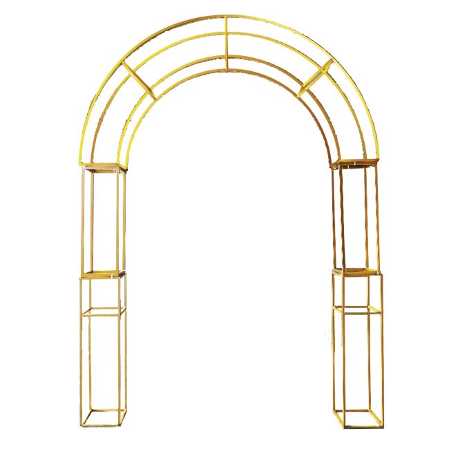 Rent Gold Curved Arch Frame Decor | Areum Event Planner Malaysia