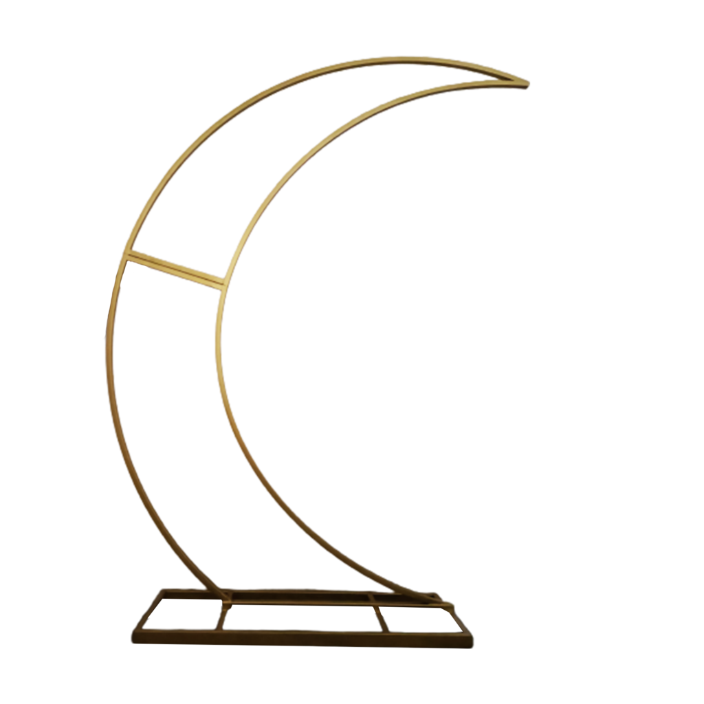 Rent Gold Crescent Moon Arch | Areum Event Planner Malaysia
